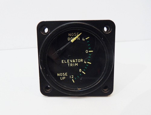 Military Aircraft Elevator Trim Indicator, Instrument Panel, GE PN ...