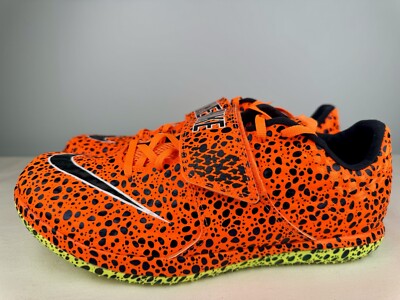 Nike Air Zoom High Jump Elite OLY Track Spikes Orange Mens Size 9 No ...