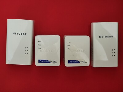 Netgear 2 Powerline 1200 + 2 Powerline AV500 Wifi Extenders | eBay