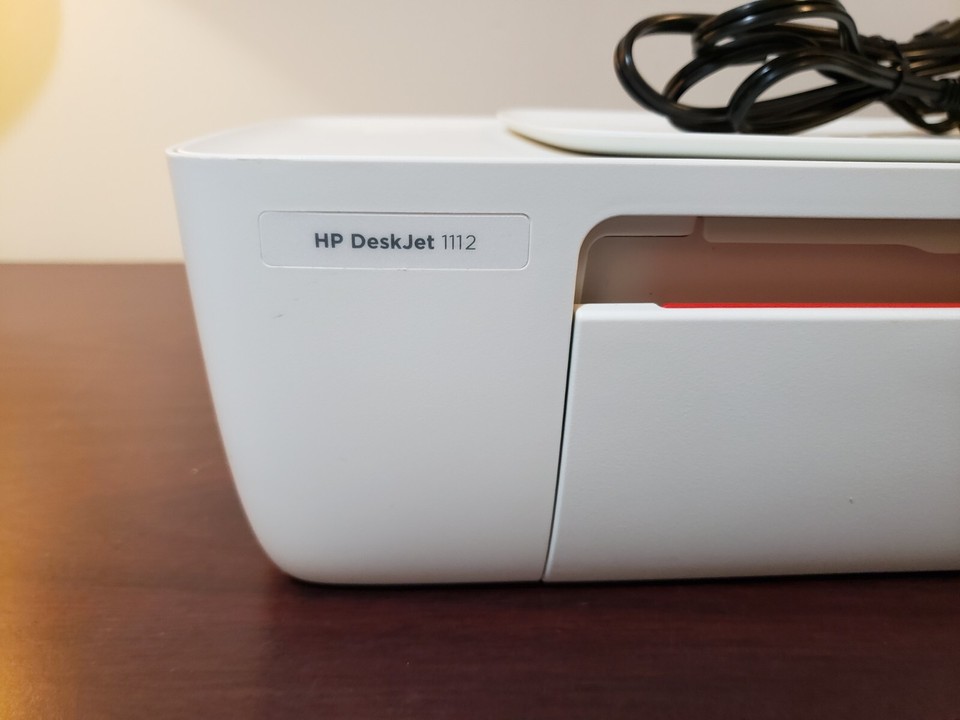 HP DeskJet 1112 Compact Color Inkjet Printer (Tested) Needs Ink, Power ...
