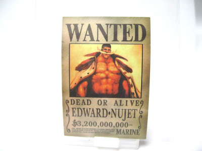 One Piece Tiny Wanted Poster Card Edward Nujet English Version | eBay