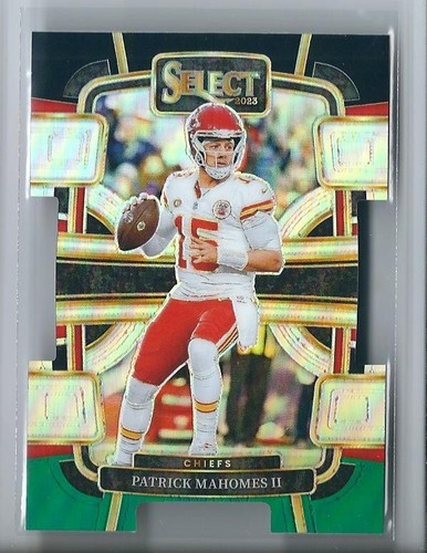 2023 Panini Select-Concourse Black & Green Die-Cut #49 Patrick Mahomes ...