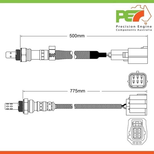 2x New * OEM * Pre-Cat & Post-Cat Oxygen Sensors For Mazda 3 2.3L 4 Cyl ...