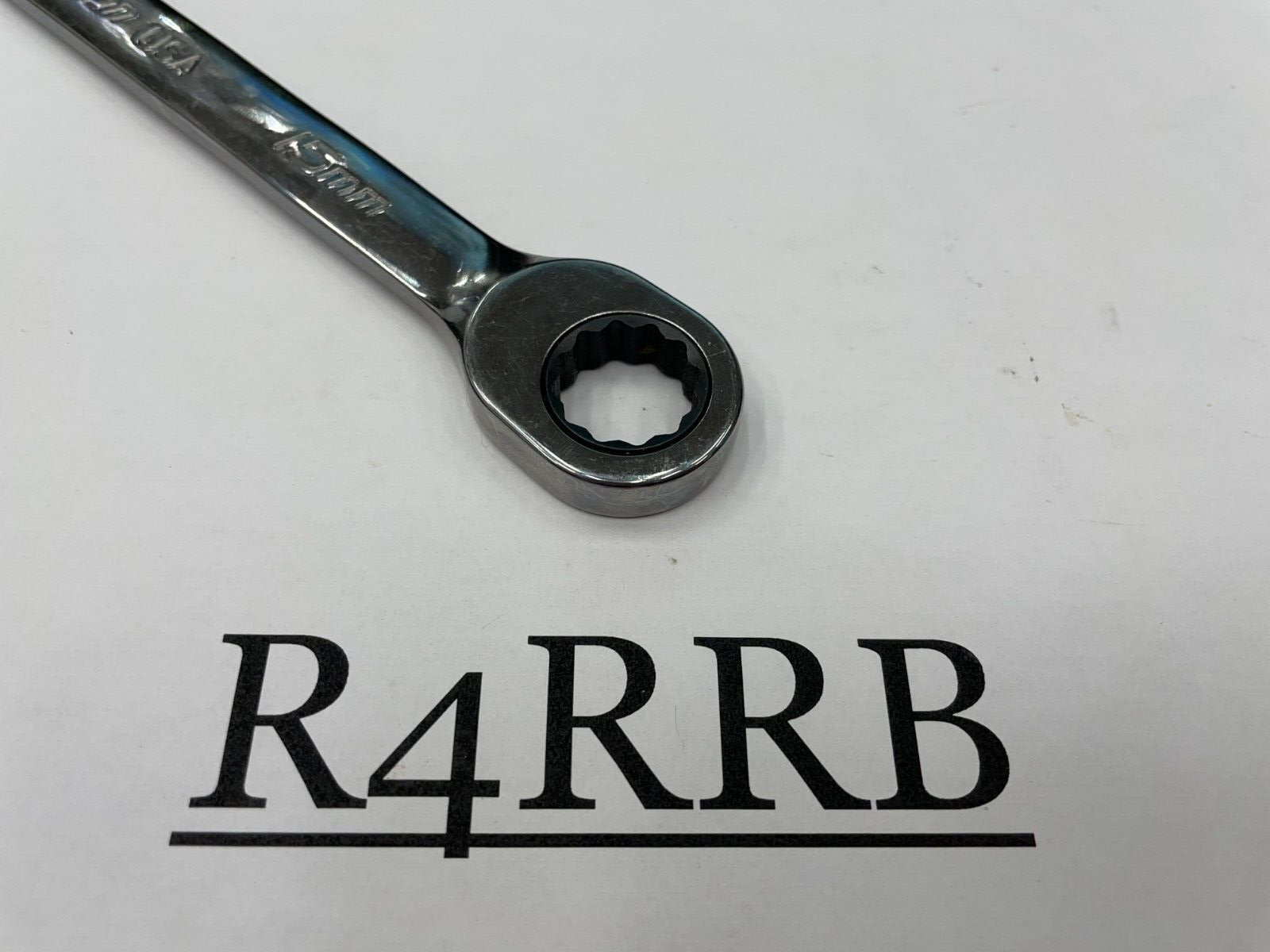 Snap-on Tools NEW 15mm Metric 0° Non-Reversing Ratcheting Combo Wrench ...