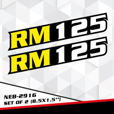 DECALS STICKERS GRAPHICS FOR SUZUKI RM 125 SWINGARM RM125 DIRTBIKE NEB ...