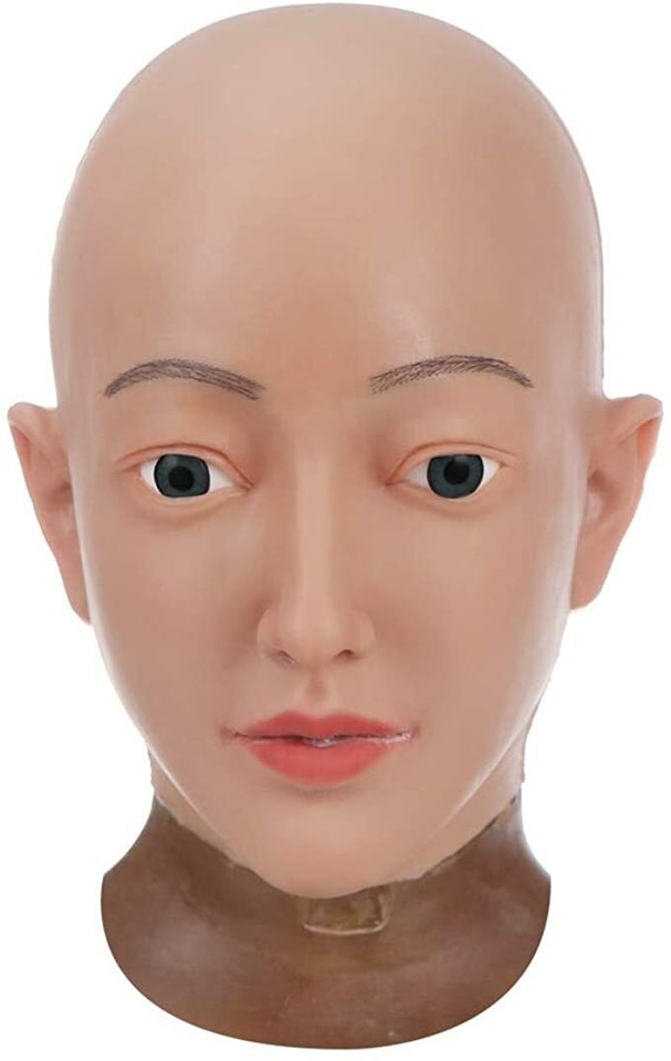 Crossdresser Realistic Silicone Female Mask Head Mask Cosplay For Drag ...