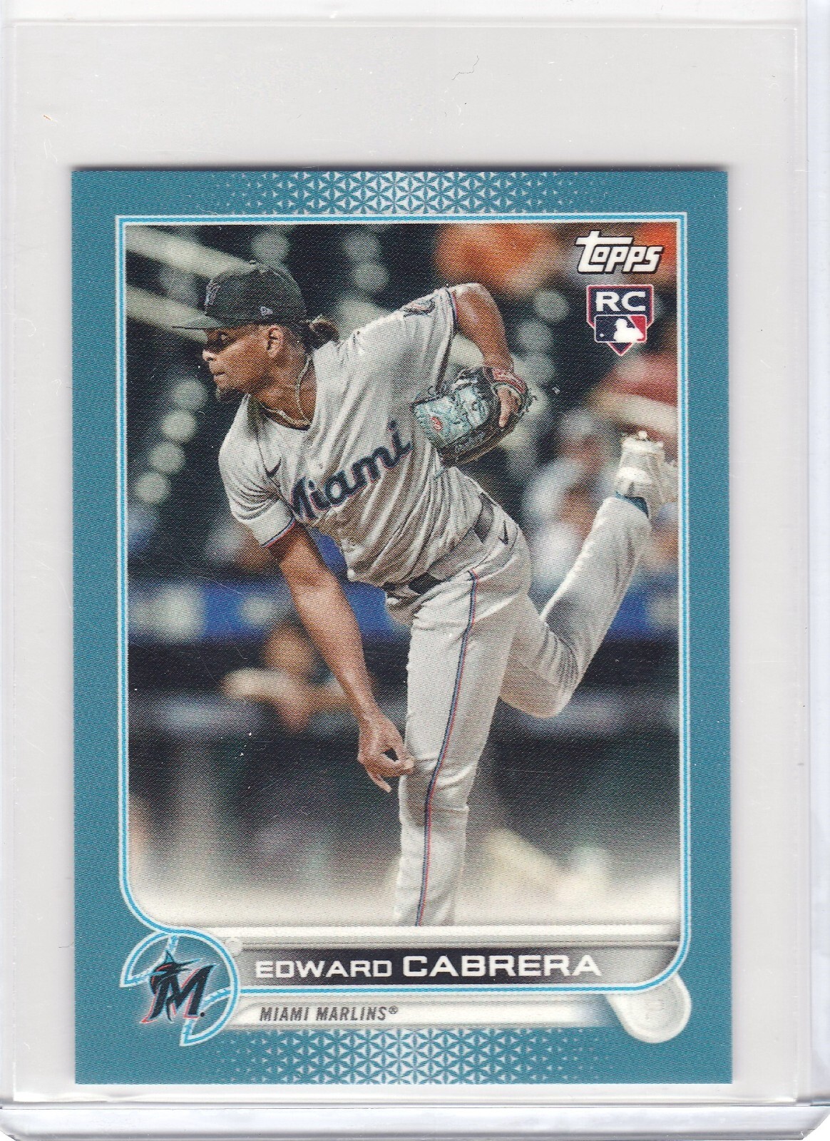 2022 Topps Mini BLUE Parallel #01/10 Edward Cabrera Rookie Card RC SP ...