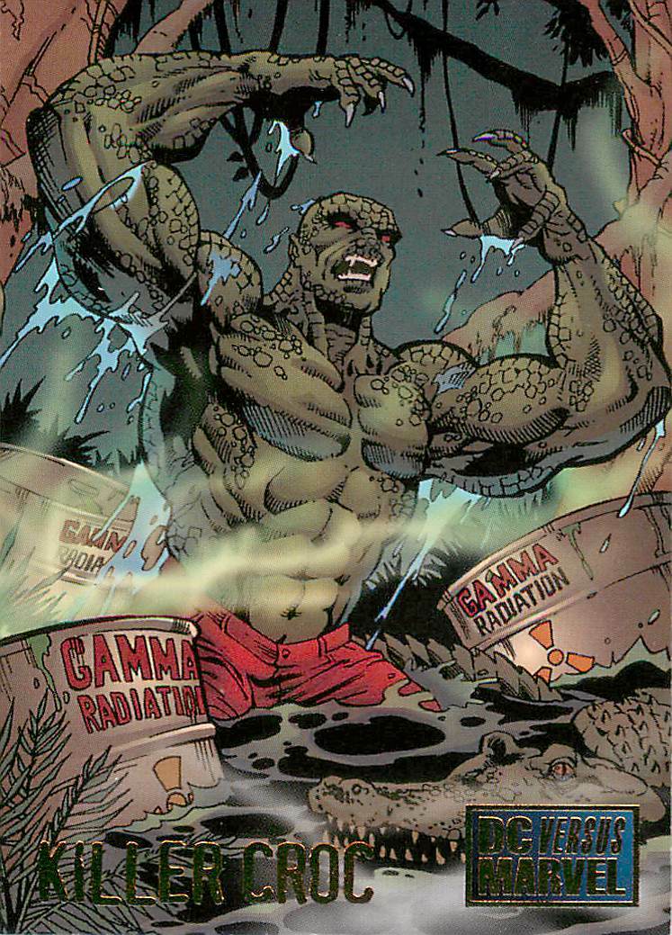 KILLER CROC 1995 Fleer DC VERSUS MARVEL Trading Card #48 RARE | eBay