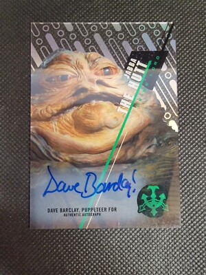 2017 Star Wars High Tek Dave Barclay Jabba The Hutt Autograph Auto | eBay