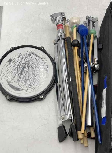 Multicolor Practice Pad Sticks Mallets Stand Bells Musical Instruments ...