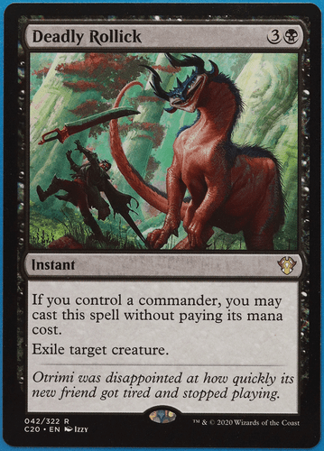 Deadly Rollick Commander 2020: Ikoria NM Black Rare CARD (494570 ...