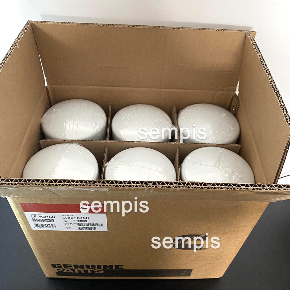 6Pcs LF14001NN Fleetguard Oil Filter Fits For Cummins X15 Engine ...