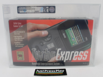 NEC TurboGrafx-16 Turbo Express System Brand New! VGA Graded Silver Q75 ...