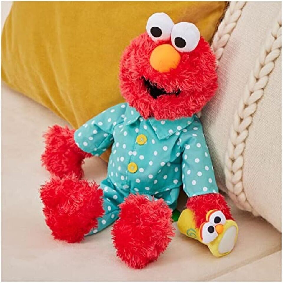 New GUND Elmo Muppet Plush, prem Glow-in-The-Dark Plush Toy Ages 1 & Up ...