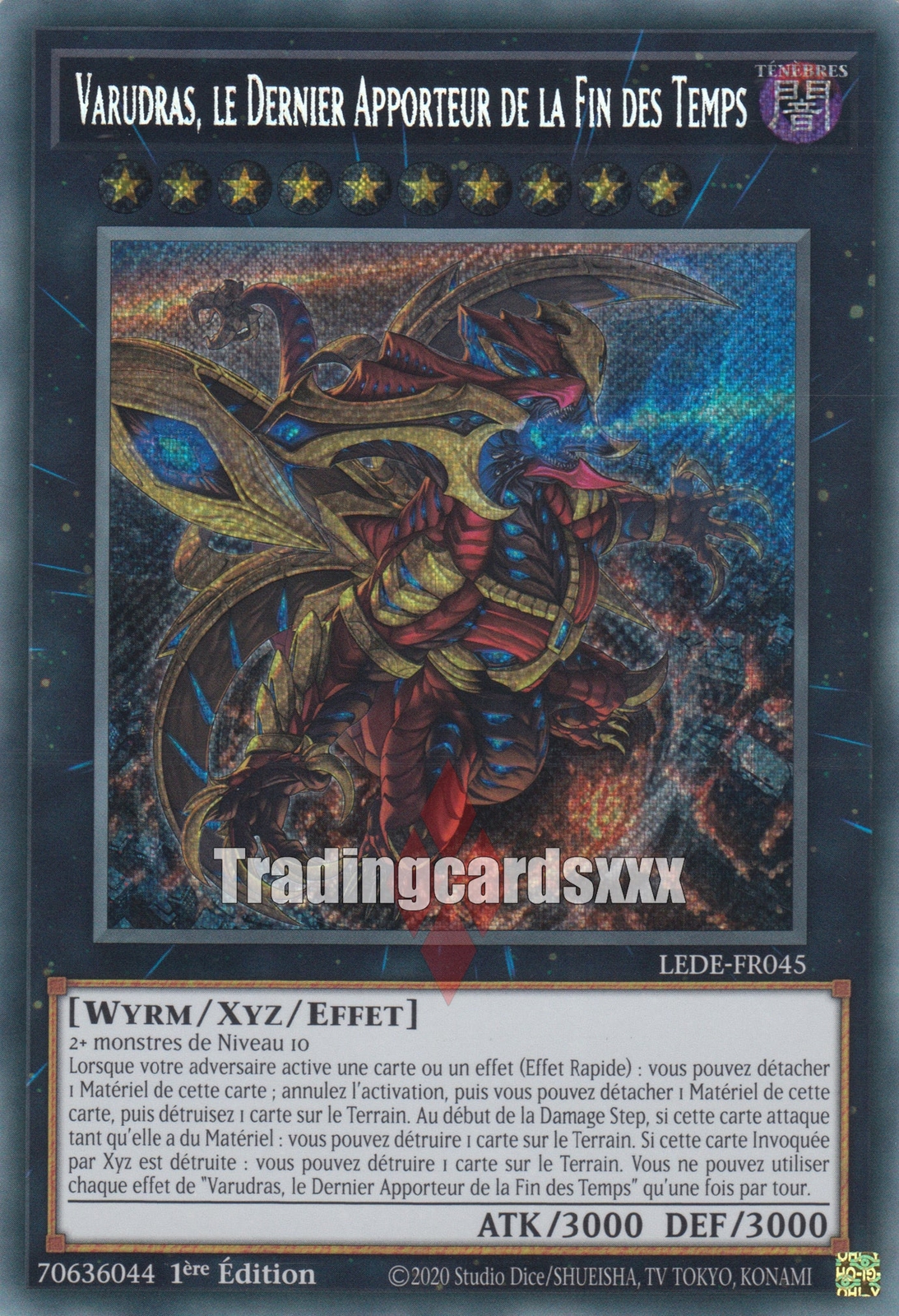 Yu-Gi-Oh! Varudras, le Dernier Apporteur de la Fin des Temps : SE LEDE ...
