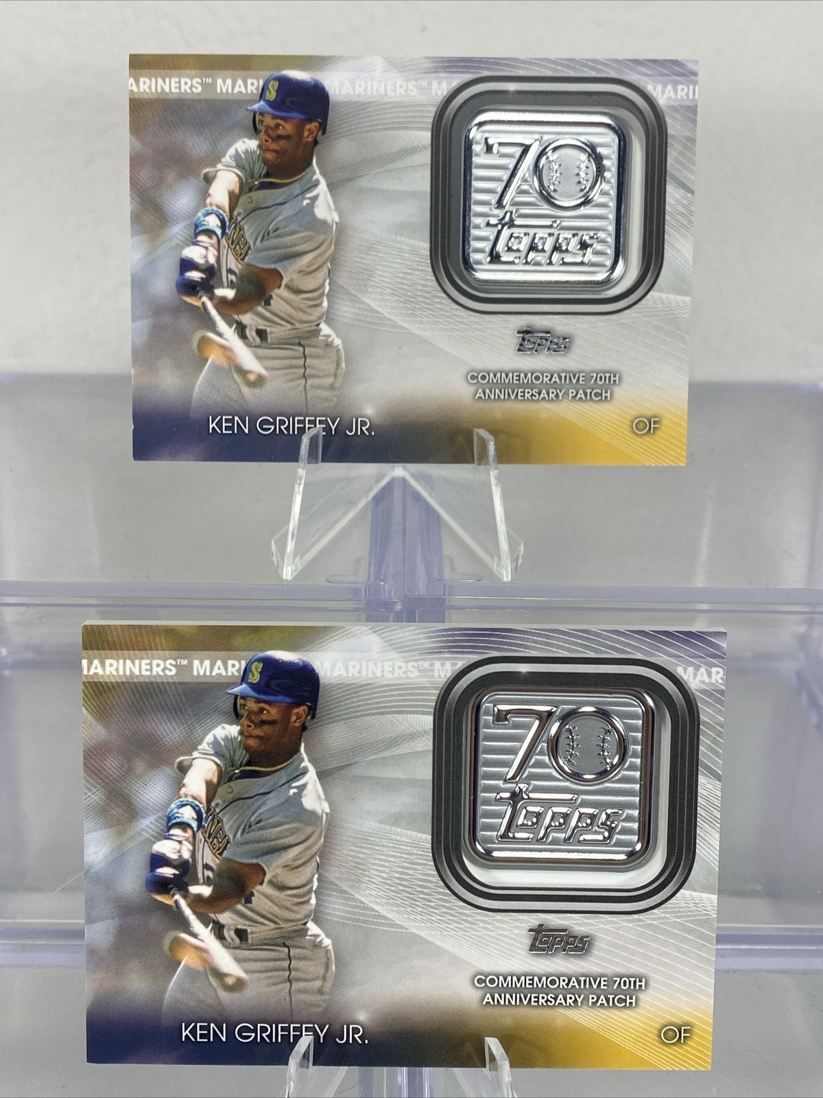 (2) 2021 Topps Series One KEN GRIFFEY JR. 70th Anniversary ...