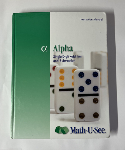 Math-U-See Alpha Instruction Manual MUS math curriculum | eBay