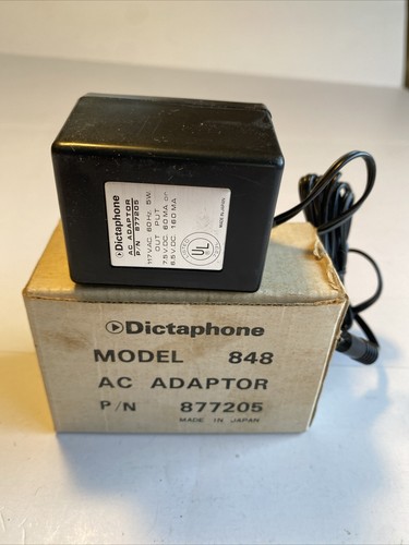 Dictaphone AC Adaptor PN 877205 Model 848 Japan | eBay