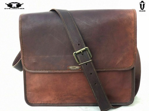 Vintage Hlaf Flap Messenger Shoulder New Women Purse Ha Bag Goat Lede ...