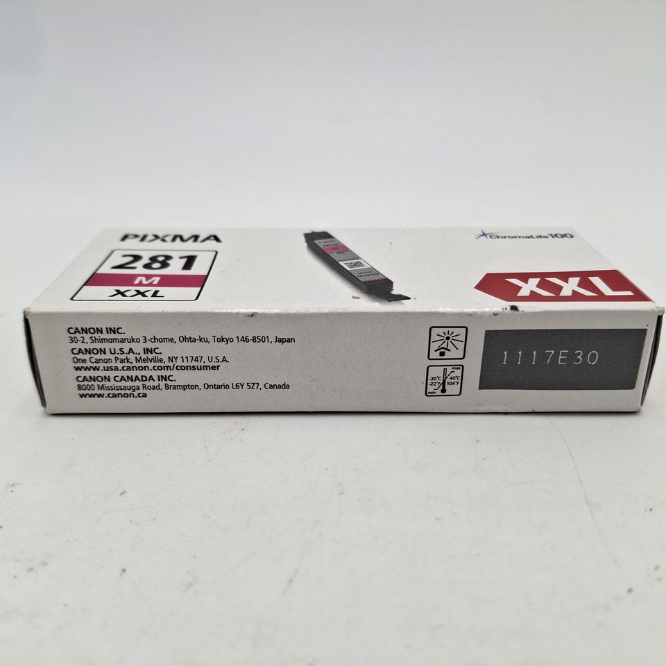 NEW Genuine Canon PIXMA 281 XXL Magenta Ink Cartridge Ink Tank 281M XXL ...