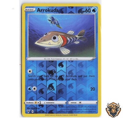 ARROKUDA 047/185 REVERSE HOLO FOIL POKEMON CARD NM+ NP box10 | eBay