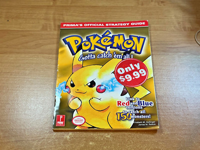 Pokemon Prima's Official Strategy Guide Pikachu Yellow Cover Gameboy ...