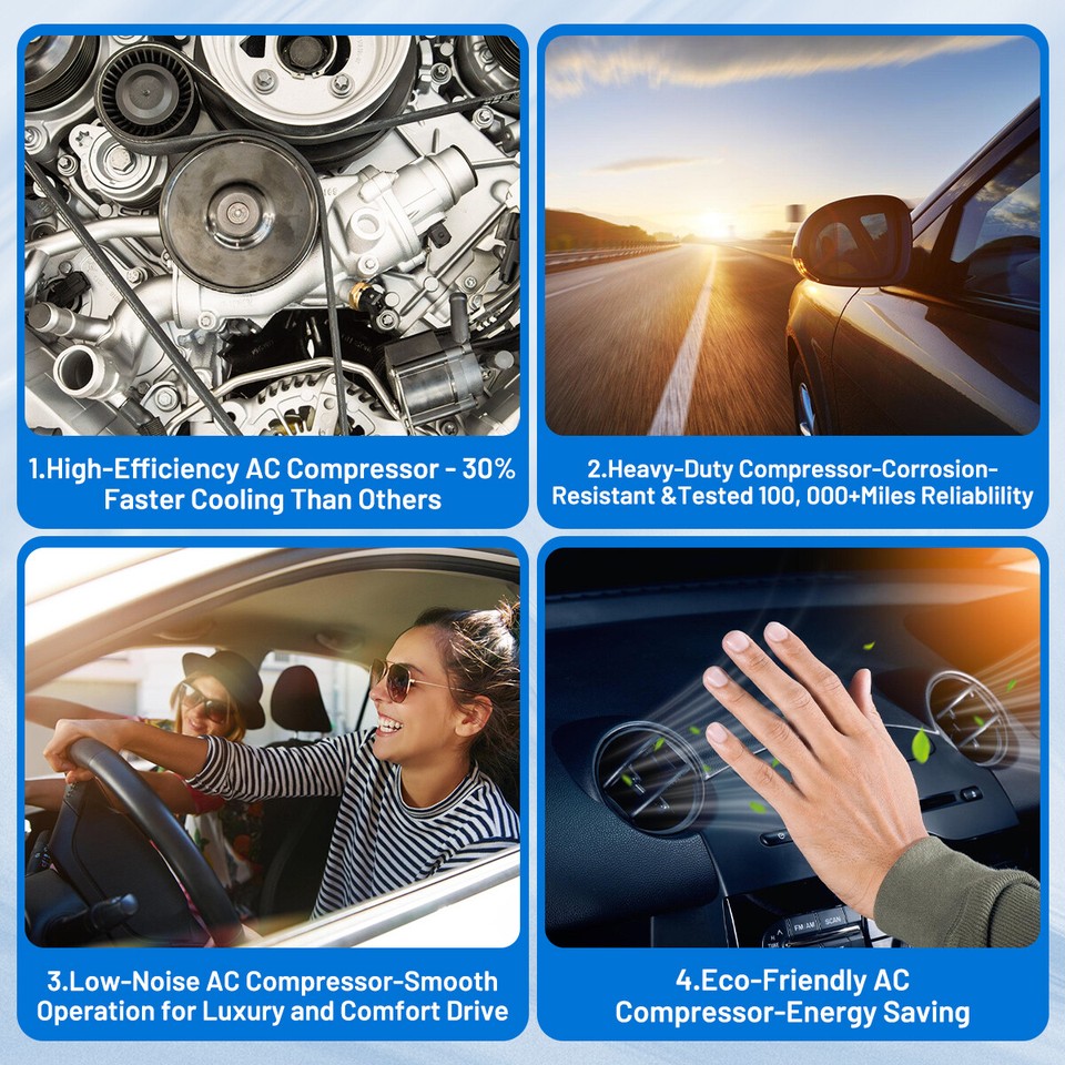 CO 29193C AC Compressor 97701A5800 For 2014-2019 Hyundai Elantra Kia ...