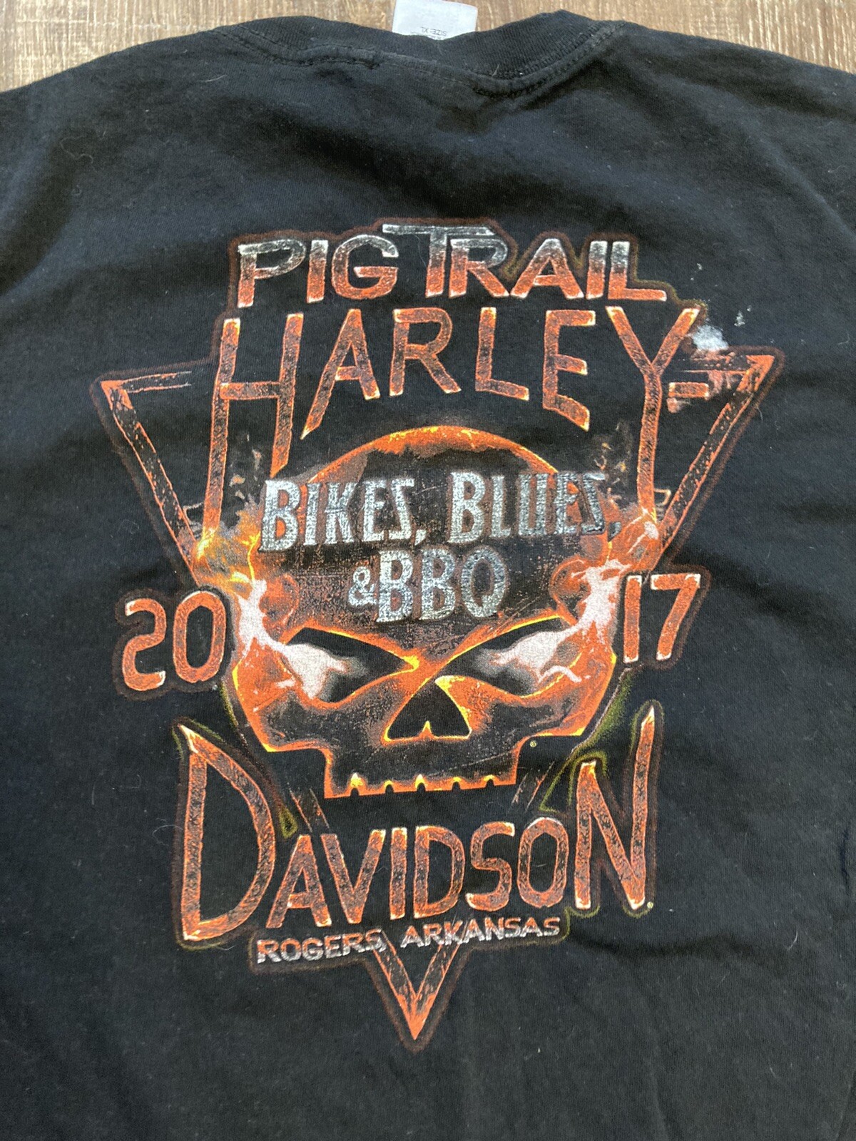 Harley Davidson pig trail bikes blues bbq graphic XL … - Gem