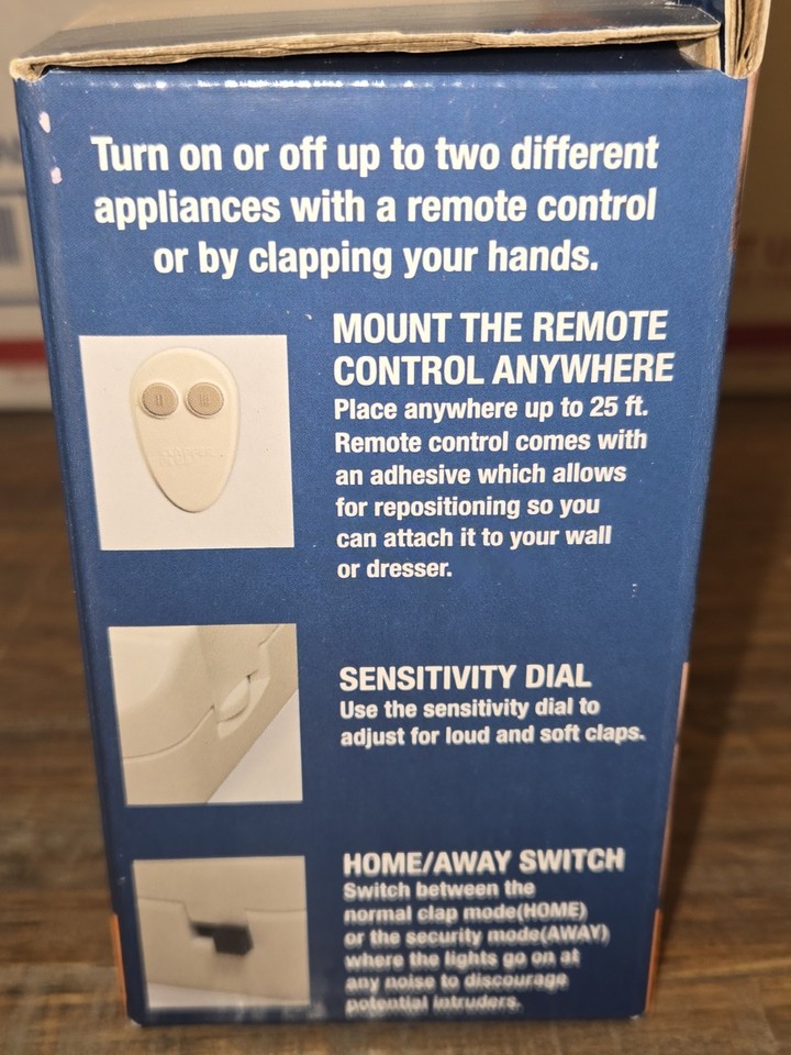 The Clapper Plus with Remote Control – Sound-Activated Light ...