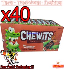 * Full Box 40 Cola Chewits Packs Sticks Wholesale Christmas Party ...