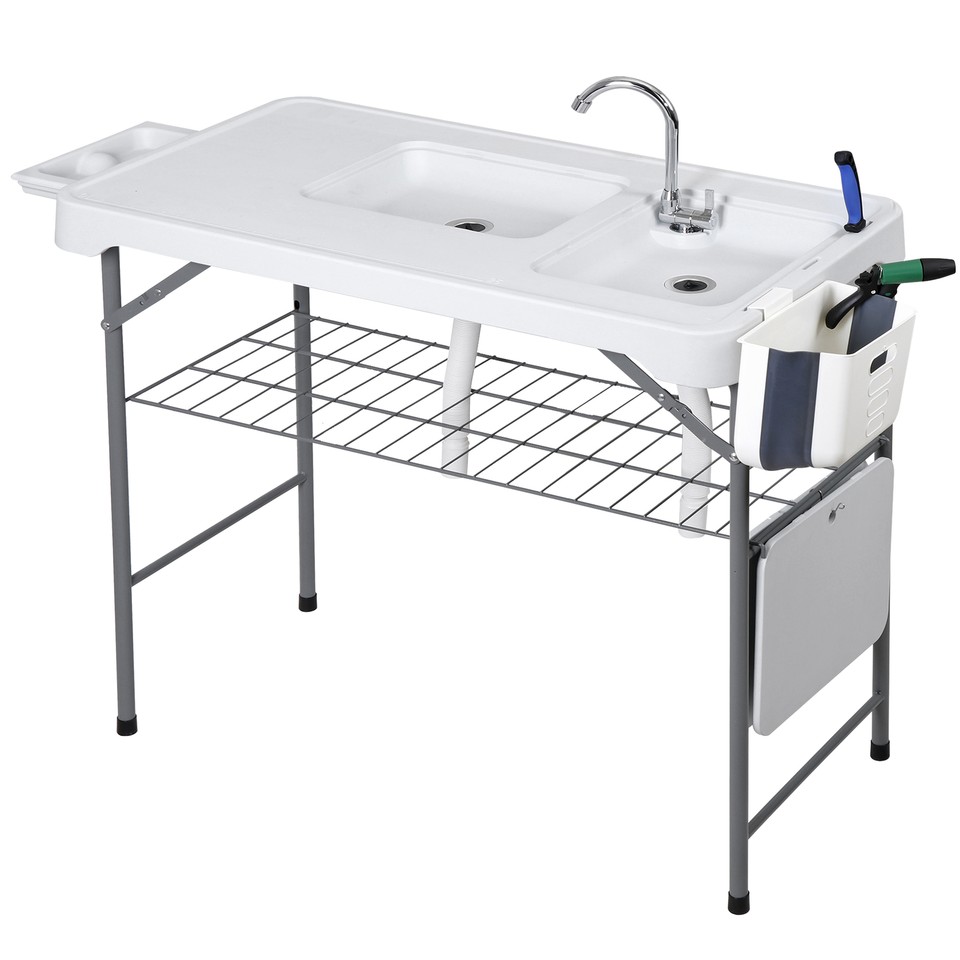 Sink Fish Cleaning Table Portable Camping Table Fish Cleaning Kit for ...