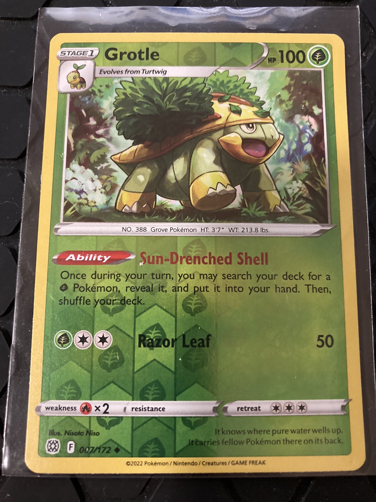 Grotle 2022 Brilliant Stars Reverse Holo Pokemon Card 007/172 (NM) | eBay