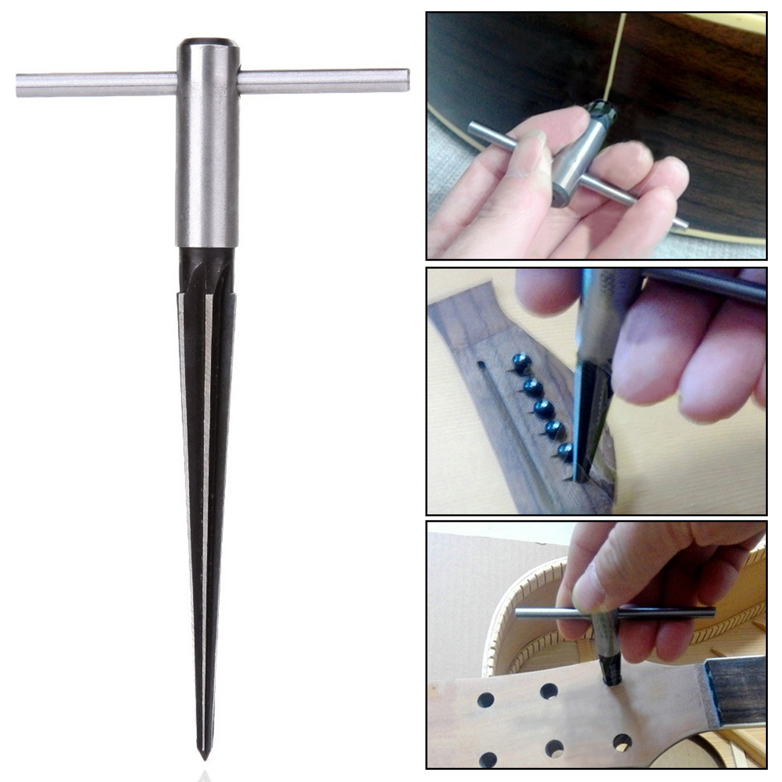 Tapered B-ridge Pin Hole Reamer Guitar Woodworker Luthier Ream Tool ...