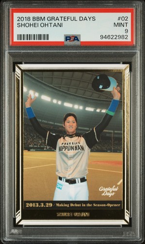 2018 BBM GRATEFUL DAYS #02 SHOHEI OHTANI PSA 9 | eBay
