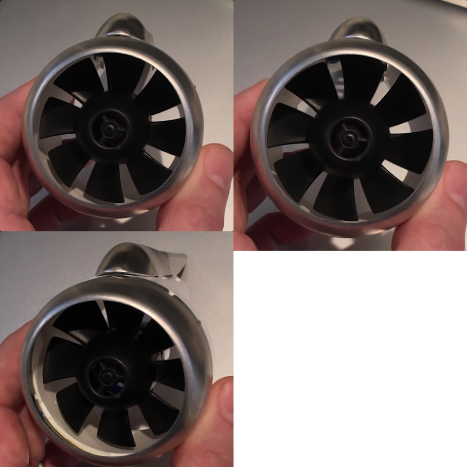 Set of 2 RC Turbo Fan Jet Engine Cowl Nacelles Kit for Airplanes Planes ...