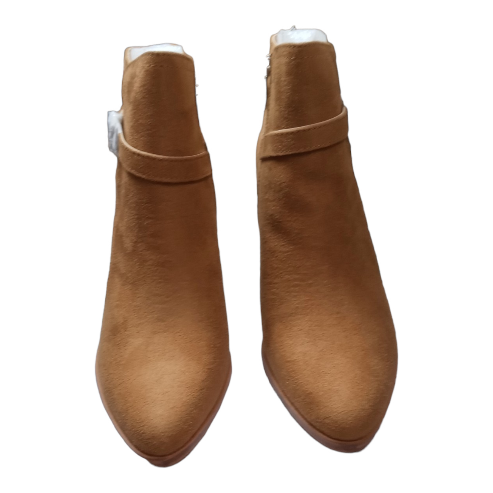 ZBY Ankle Boots Pointed Toe Zipper Side Tan New Women’s Size 7 Model ...