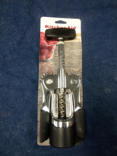 KitchenAid Corkscrew Winged Bottle Wine Opener Stainless Steel Barware ...