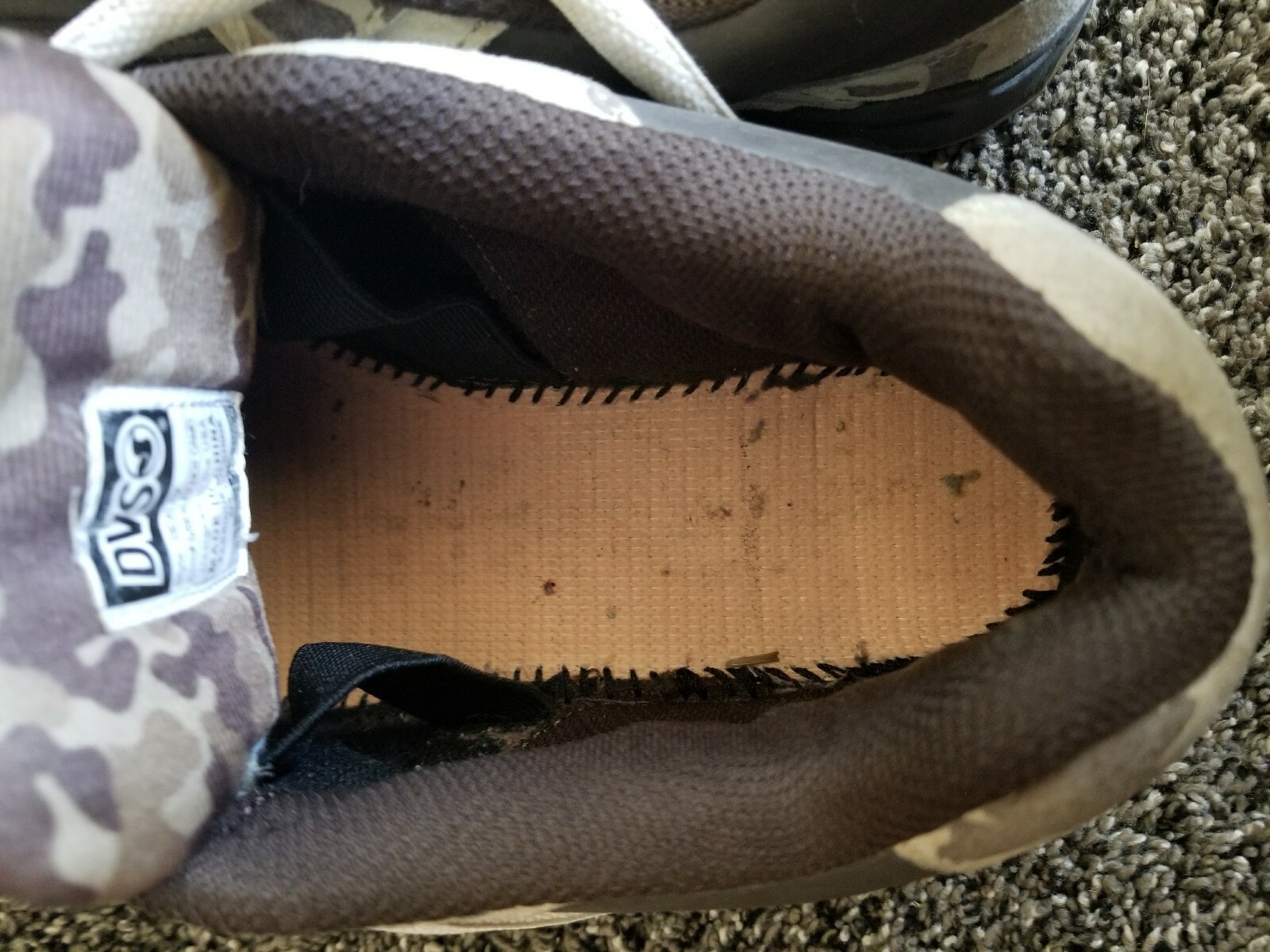 DVS Bexley Camo Skateboard Shoes Brown & Tan Suede Camo Size 8.5 US | eBay