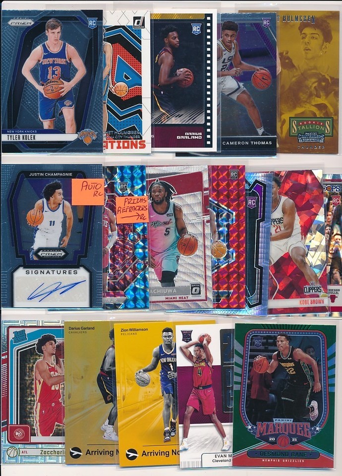 PREMIUM 1000 CARD NBA AUTO JERSEY #'D ROOKIE BASKETBALL CARD LOT ...