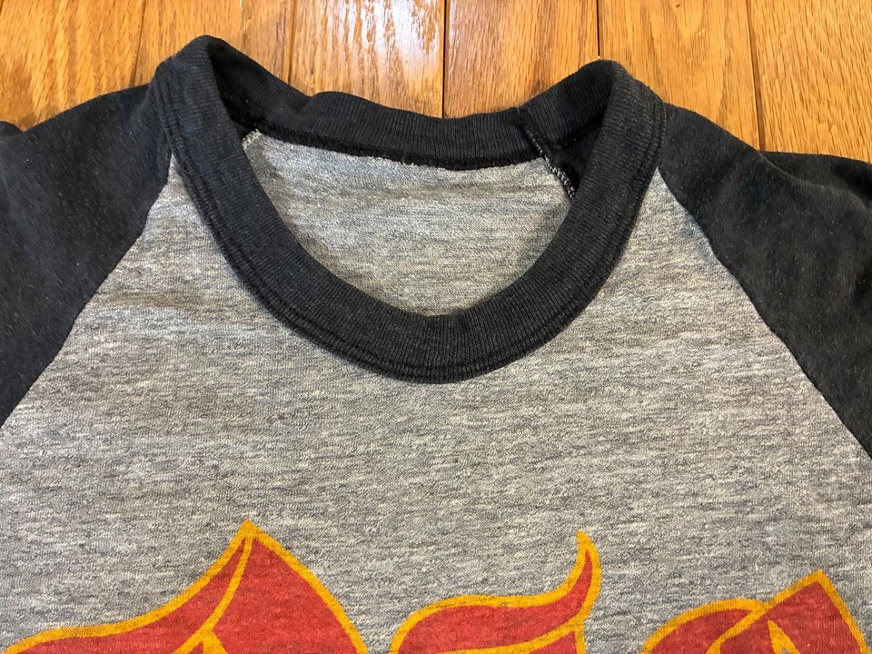 Vintage DIO T Shirt Raglan Jersey Concert Tour Metal 1984 Black Sabbath ...