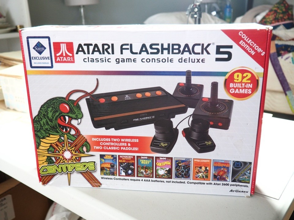 Atari Flashback 5 NIB, Sam's Club Exclusive with Controllers & Paddles ...