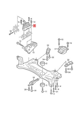 Genuine VW Atlas Cross Sport Teramont CA1 CA2 CA3 Engine Mounting ...
