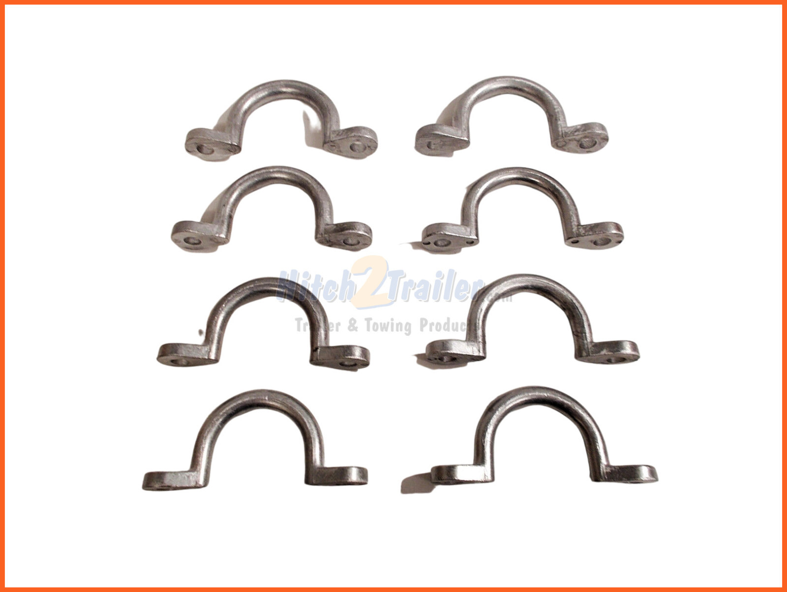 (8) Trailer Tie Loop 2" I.D. Aluminum Bolt-On Lashing Rope Tie Down ...