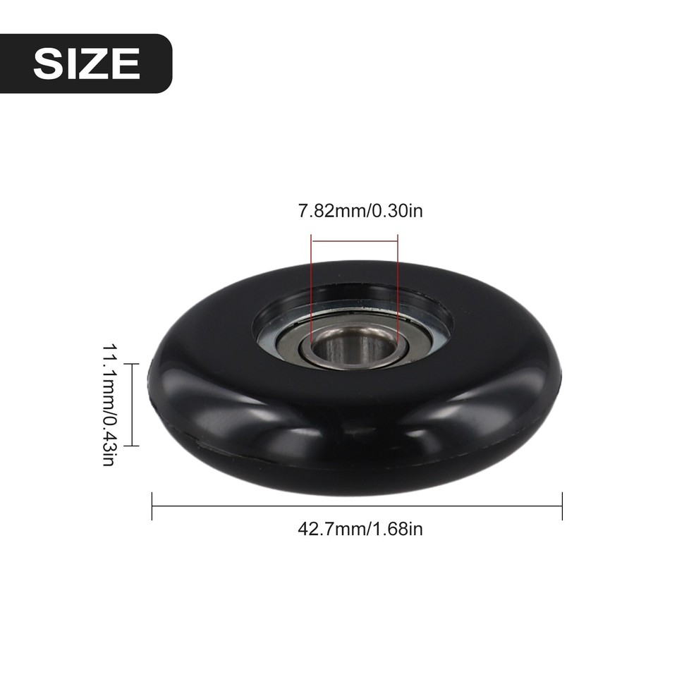 Convenient Rowing Machine Seats Wheel With Bearing 8x40x10mm Easy To ...