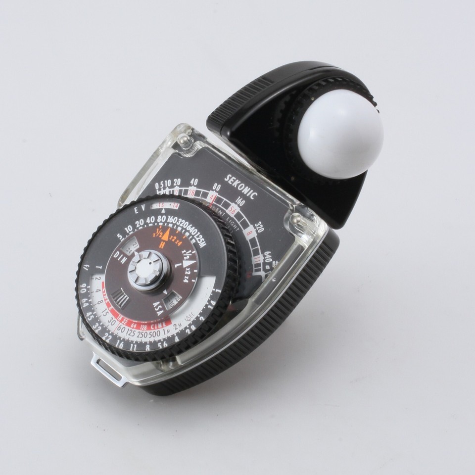 SEKONIC L-398 Studio Deluxe Light Meter exposure meter Tested OK ...