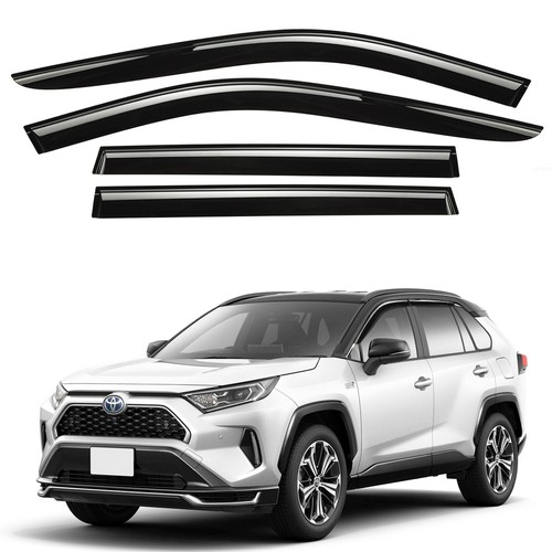 Sun Rain Visors Wind Rain Guards for 2019-2024 Toyota RAV4 SHATTERPROOF ...