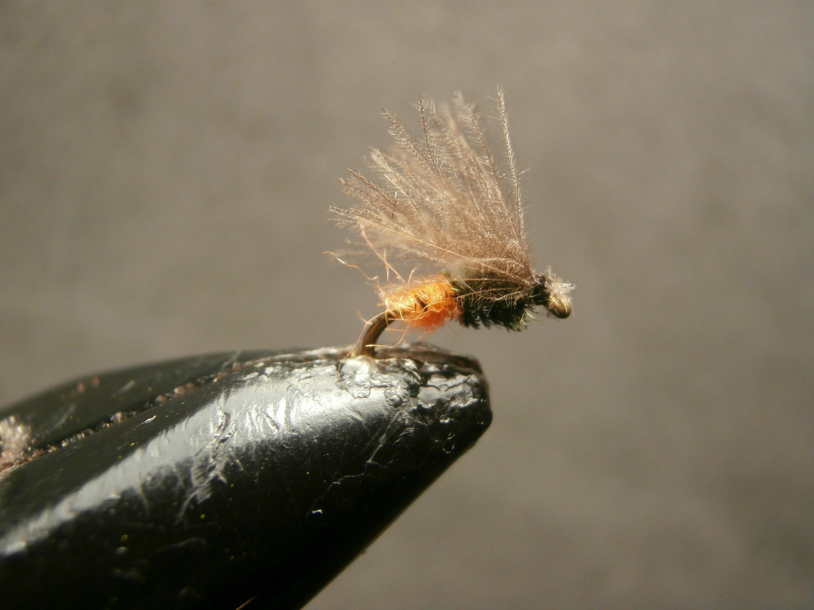 1 DOZEN CDC ORANGE AND BLACK DIPTEROUS FOR FLY FISHING (DIP-14) | eBay