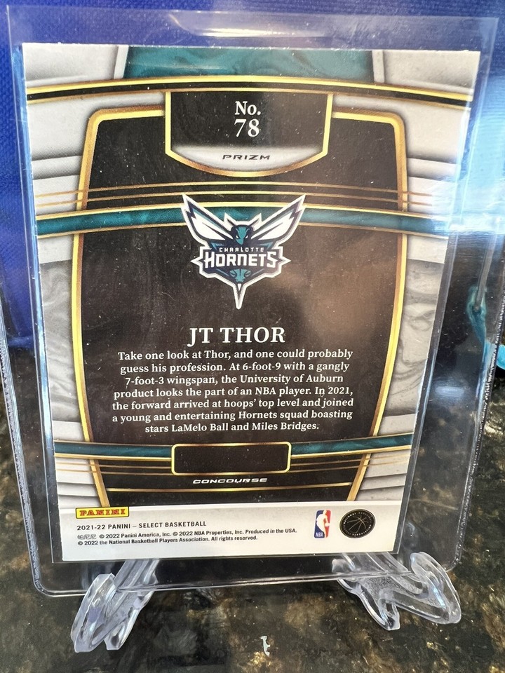 JT Thor - 2021-22 Panini Select - Concourse - Silver Prizm - #78 ...