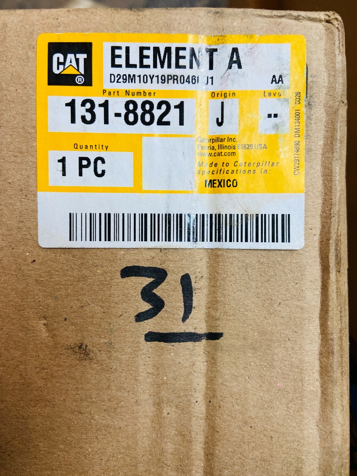 CATERPILLAR 131-8821 - Air filter cross reference