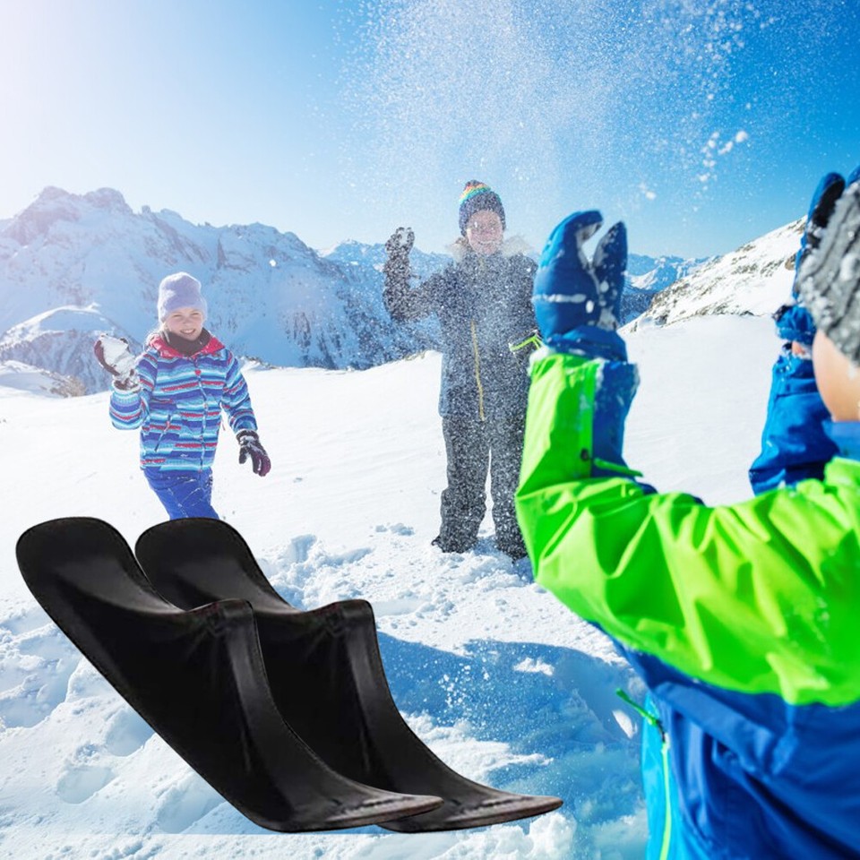 1 Pair Scooter Sled Ski Sleigh Snow Ski Scooters for Kids Outdoor ...